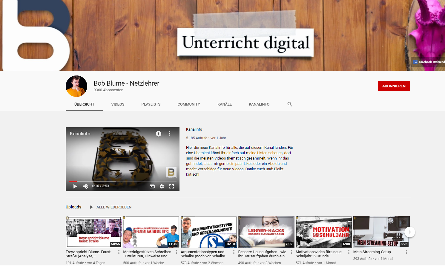 Mini-Fortbildungen (online) mit Padlet und Youtube - Unterrichten Digital
