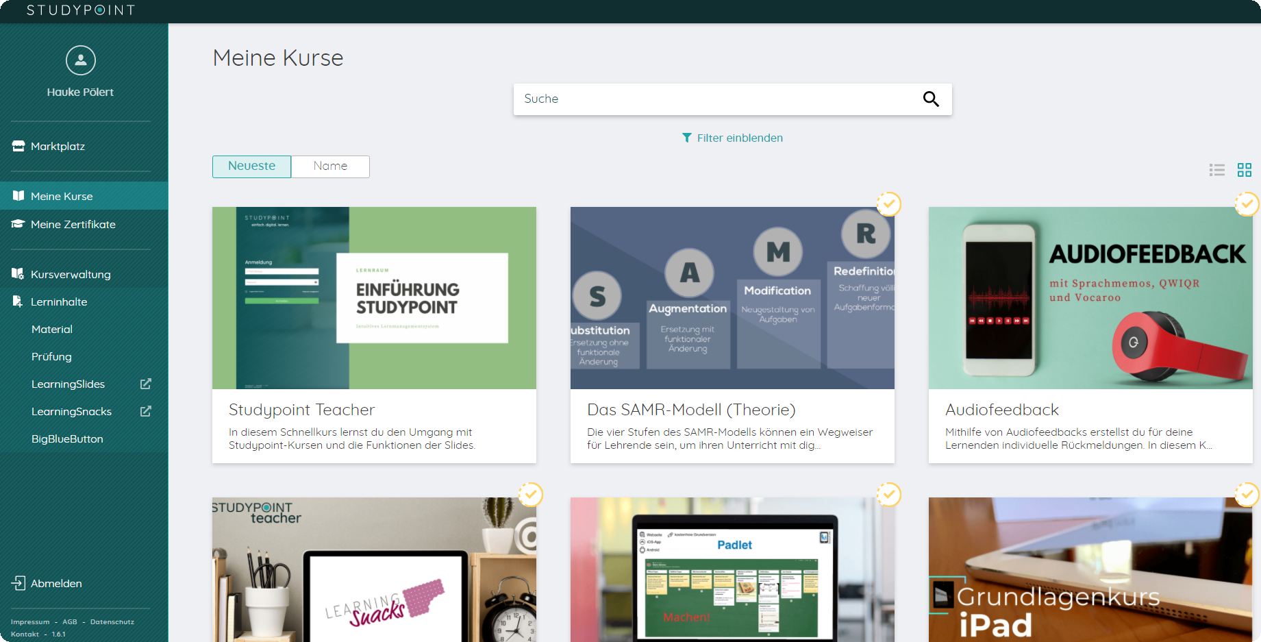 Fortbildung digital - Neue Möglichkeiten für schulinterne Fortbildung mit STUDYPOINT teacher ...